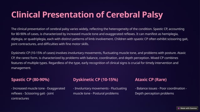 Pediatric Cerebral Palsy: A Comprehensive Overview.pptx