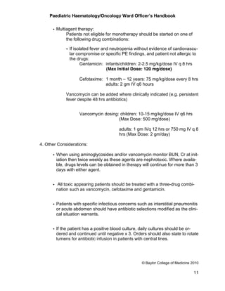 Pediatric hematology-oncology-ward-officer-handbook | PDF | Blood ...