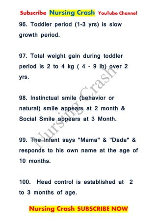 Pediatric nursing-100-golden-points- | PDF