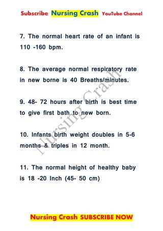 Pediatric nursing-100-golden-points- | PDF
