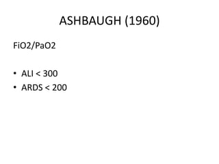 Pediatric acute respiratory distress syndrome | PPTX
