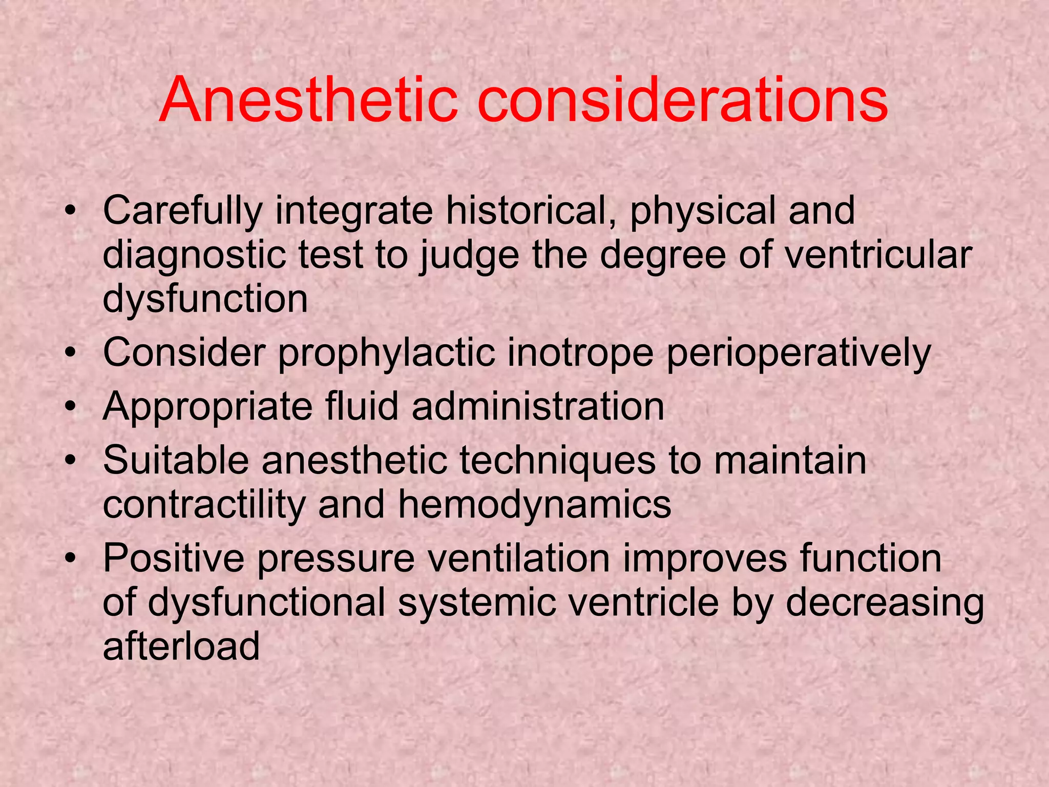 Pediatric anesthesia and cardiac problems 1 | PPT