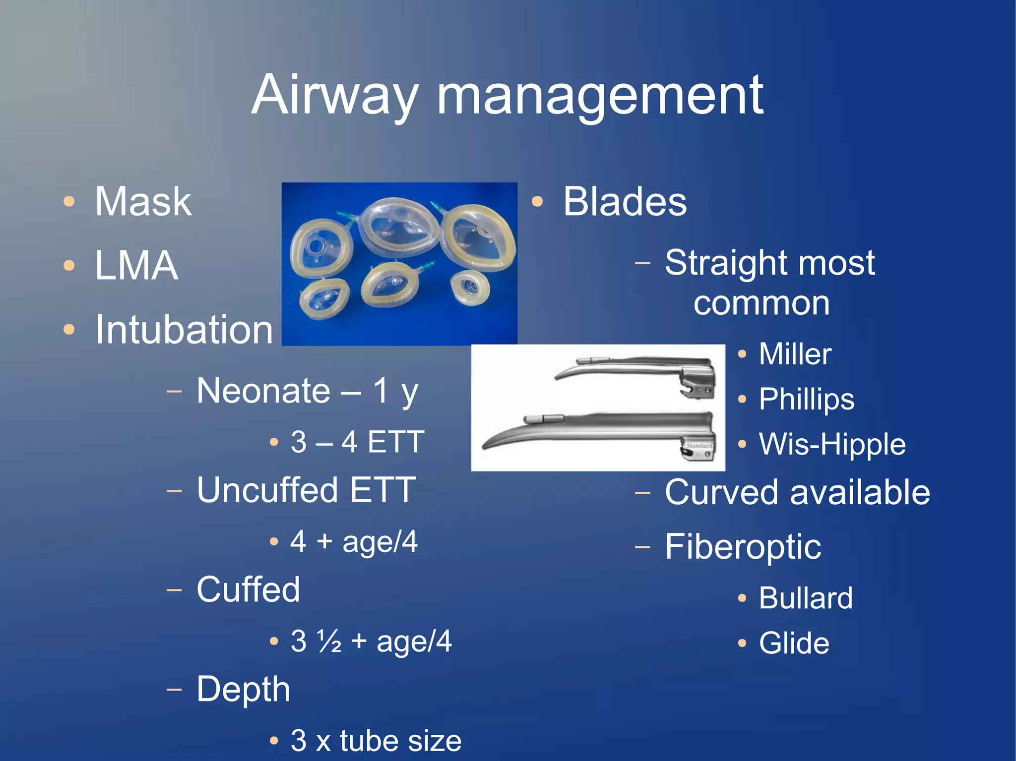 Pediatric anesthesiology board review | ODP