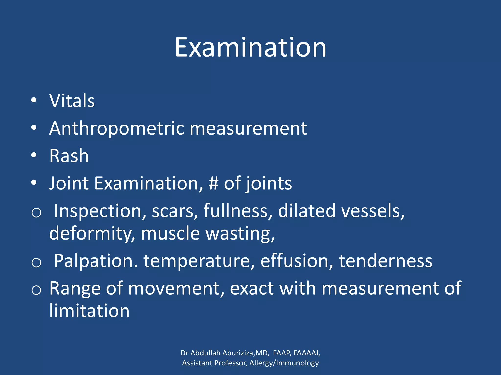 Pediatric Arthritis Syndromes | PPTX