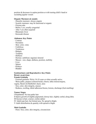Pediatric Assessment | DOC