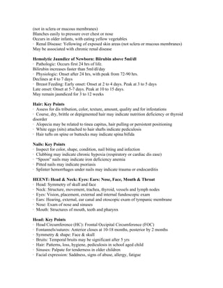 Pediatric Assessment | DOC