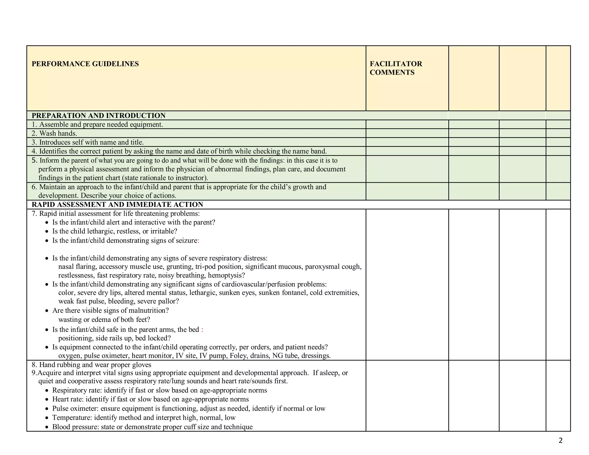 Pediatric Assessment new-1.pdf | Parenting Babies and Toddlers | Parenting