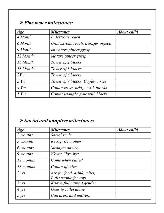Pediatric assessment sheet copy | DOCX