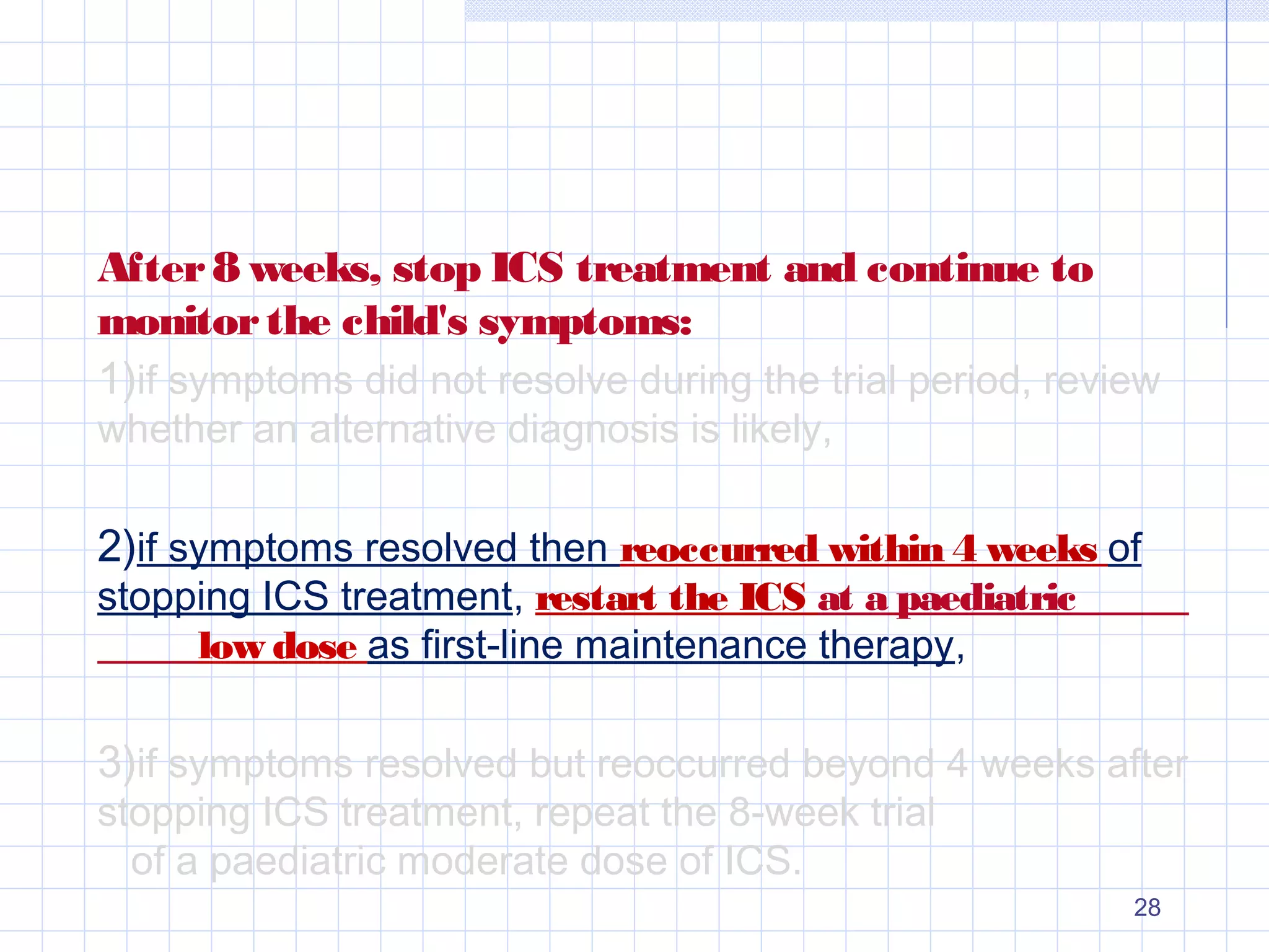 Ashtma in children and young people - Pharmacological management | PPT