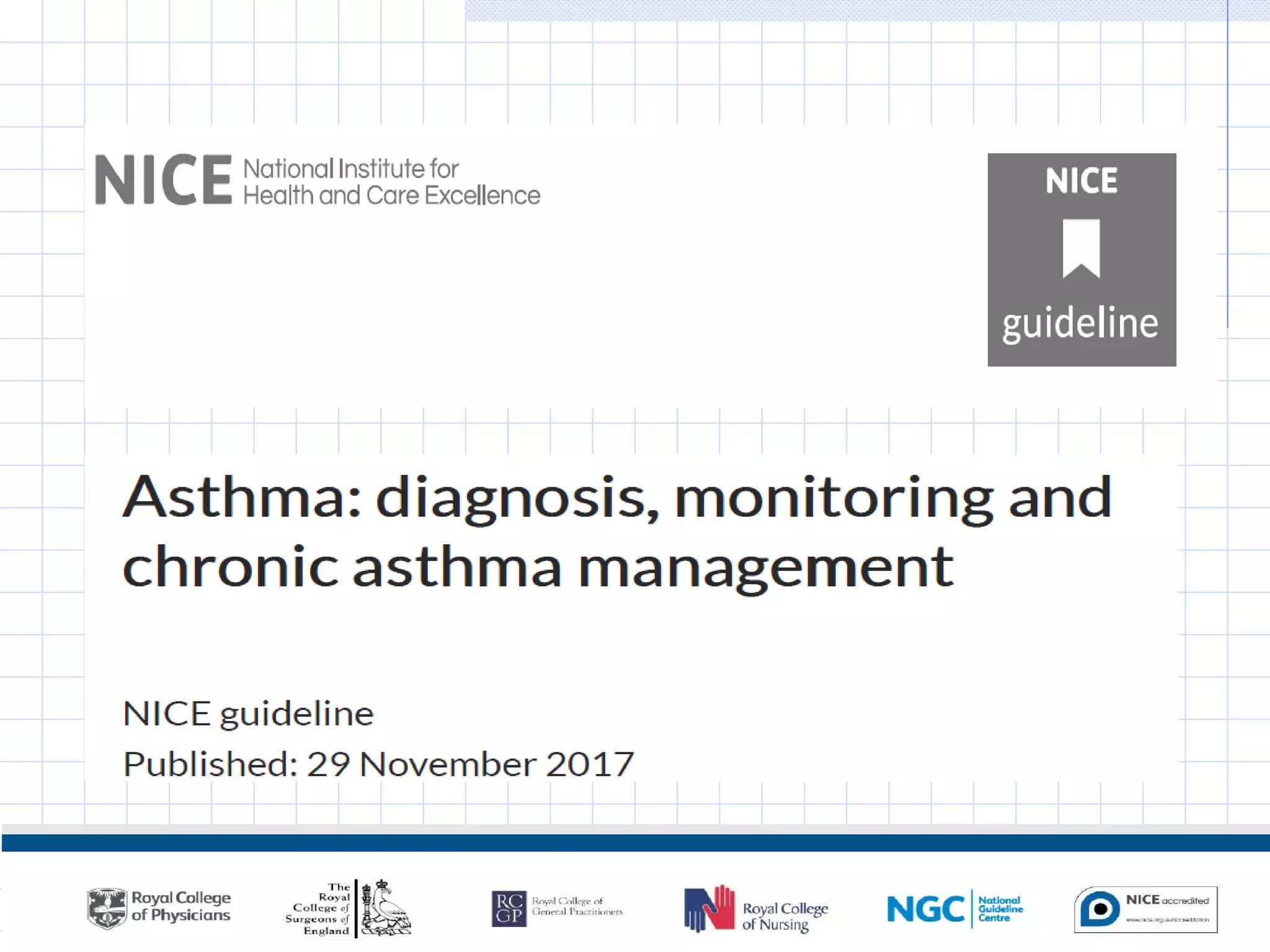 Ashtma in children and young people - Pharmacological management | PPT