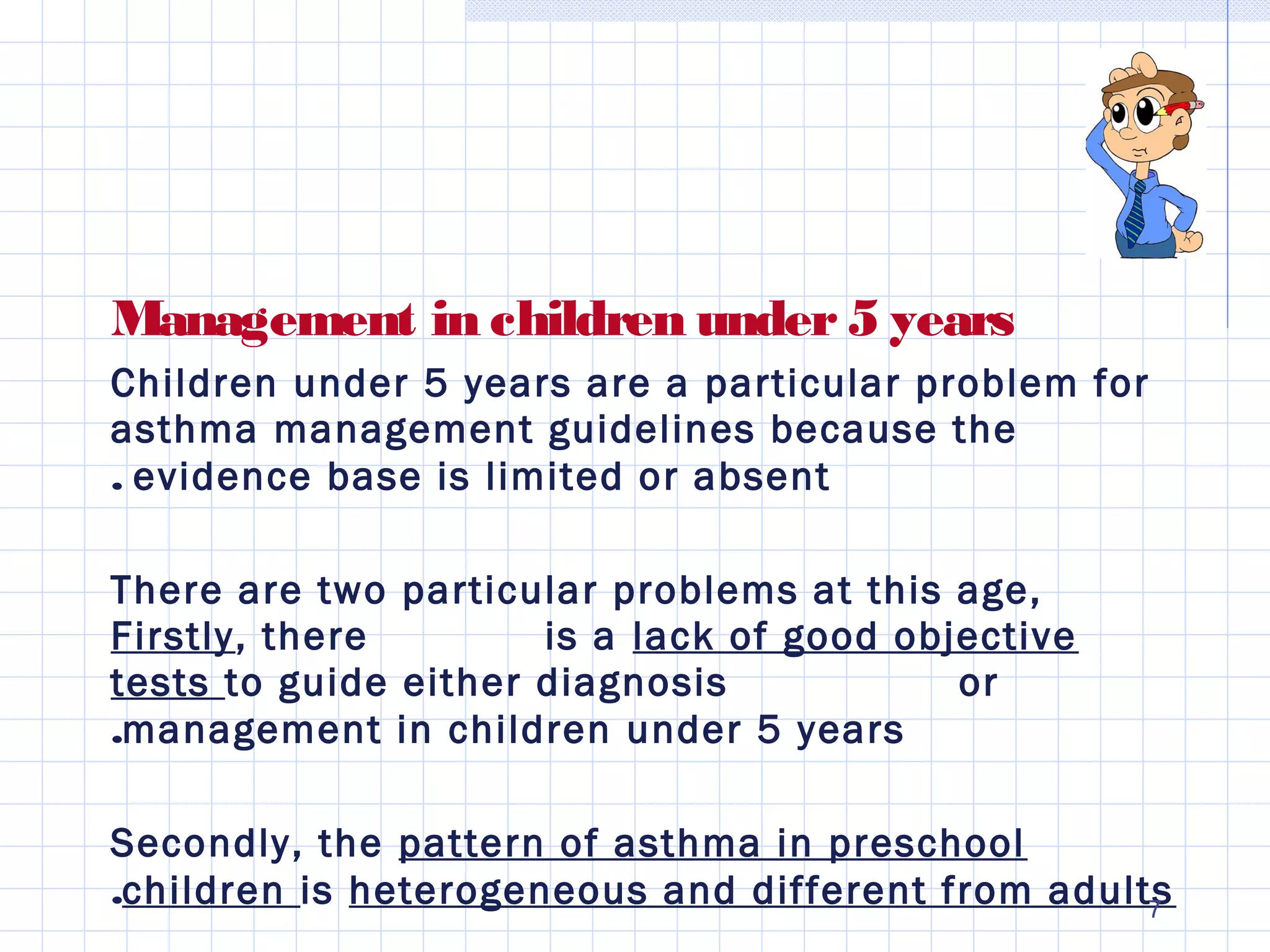 Ashtma in children and young people - Pharmacological management | PPT