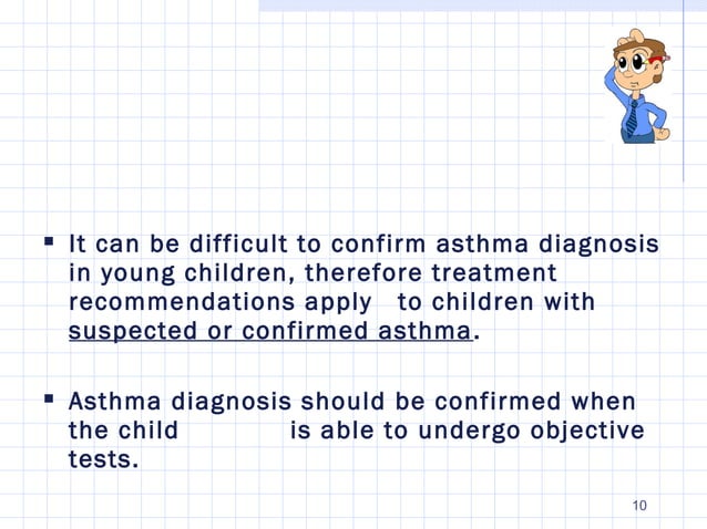Ashtma in children and young people - Pharmacological management | PPT
