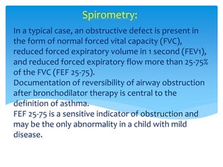 Pediatric asthma diagnosis | PPTX