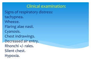Pediatric asthma diagnosis | PPTX