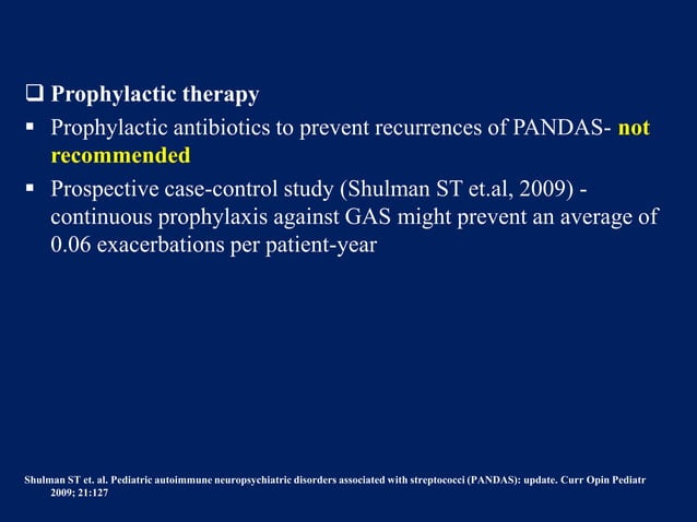 Pediatric autoimmune neuropsychiatric disorders (pandas) | PPTX