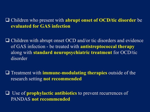 Pediatric autoimmune neuropsychiatric disorders (pandas) | PPTX