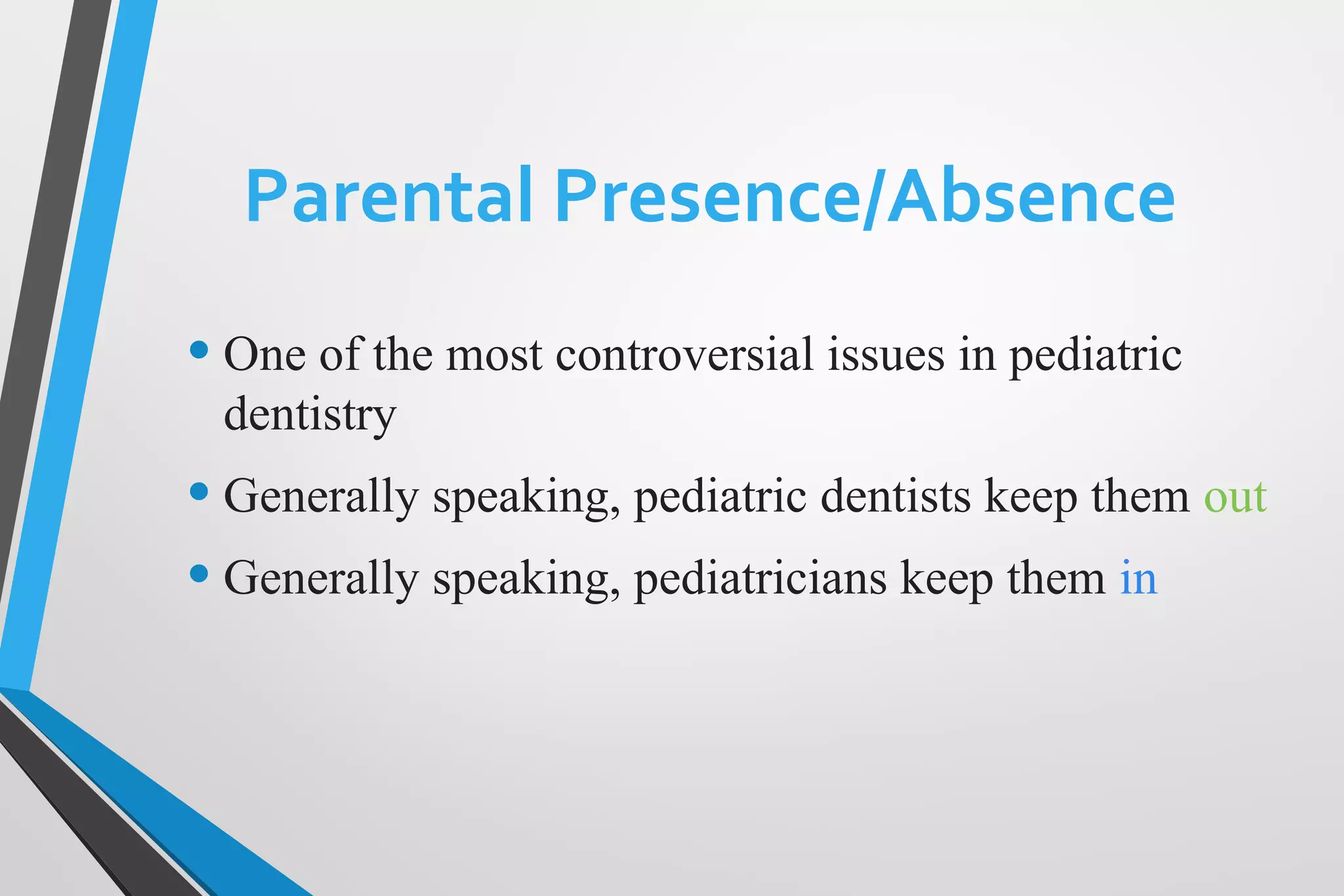 Pediatric Behavior Management | PPT