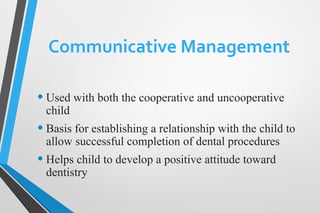 Pediatric Behavior Management | PPT