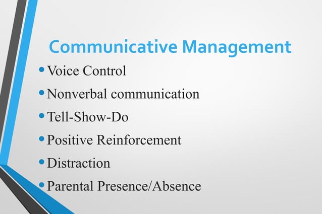 Pediatric Behavior Management | PPT