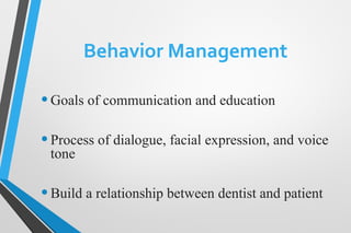 Pediatric Behavior Management | PPT