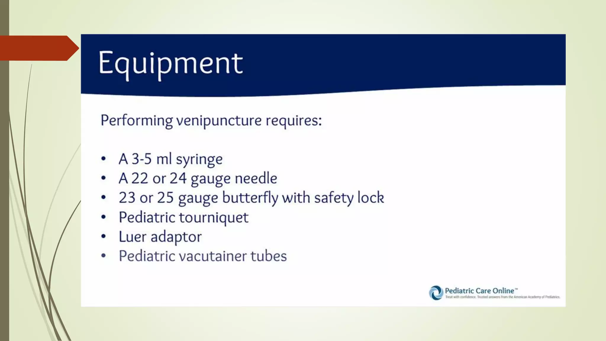 Pediatric blood sampling technique | PDF