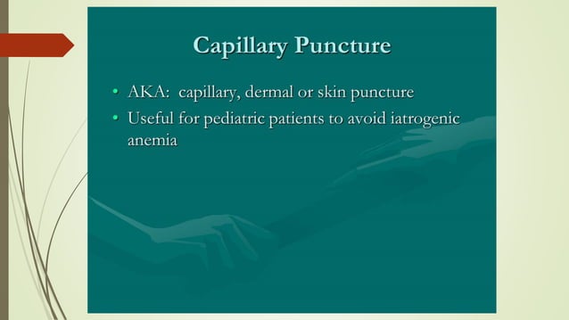 Pediatric blood sampling technique | PDF