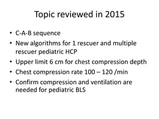 CPR2015 update: PBLS | PPT
