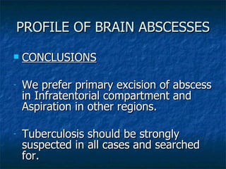 Pediatric brain abscesses profile | PPT