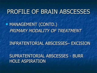 Pediatric brain abscesses profile | PPT