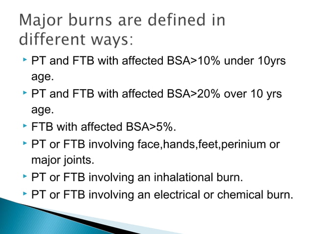 Pediatric burns | PPT | First Aid | Injuries