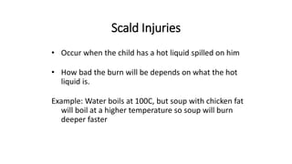 Pediatric burns seminar | PPTX