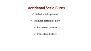 Pediatric burns seminar | PPTX