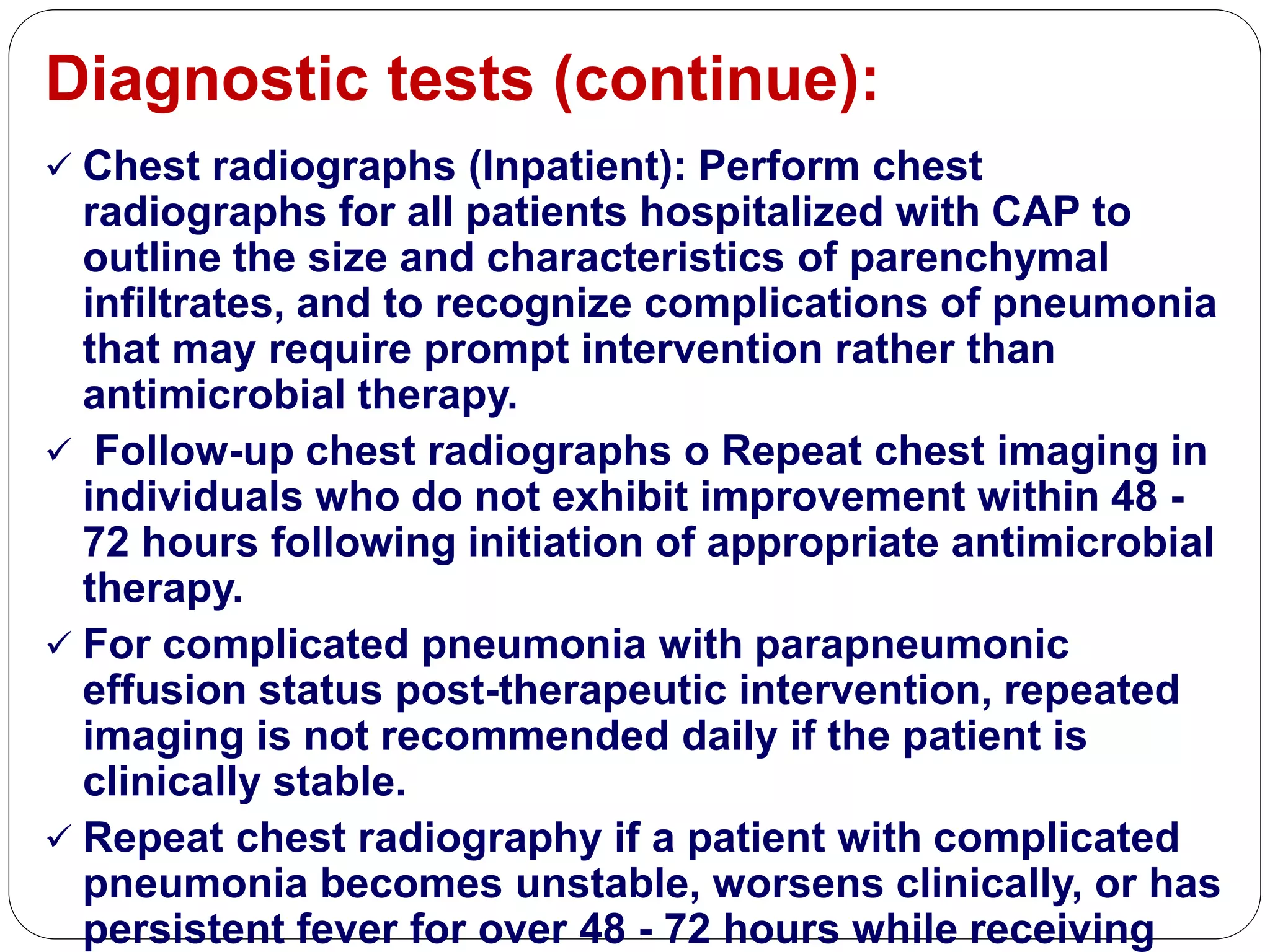 Pediatric community acquired pneumonia | PPSX