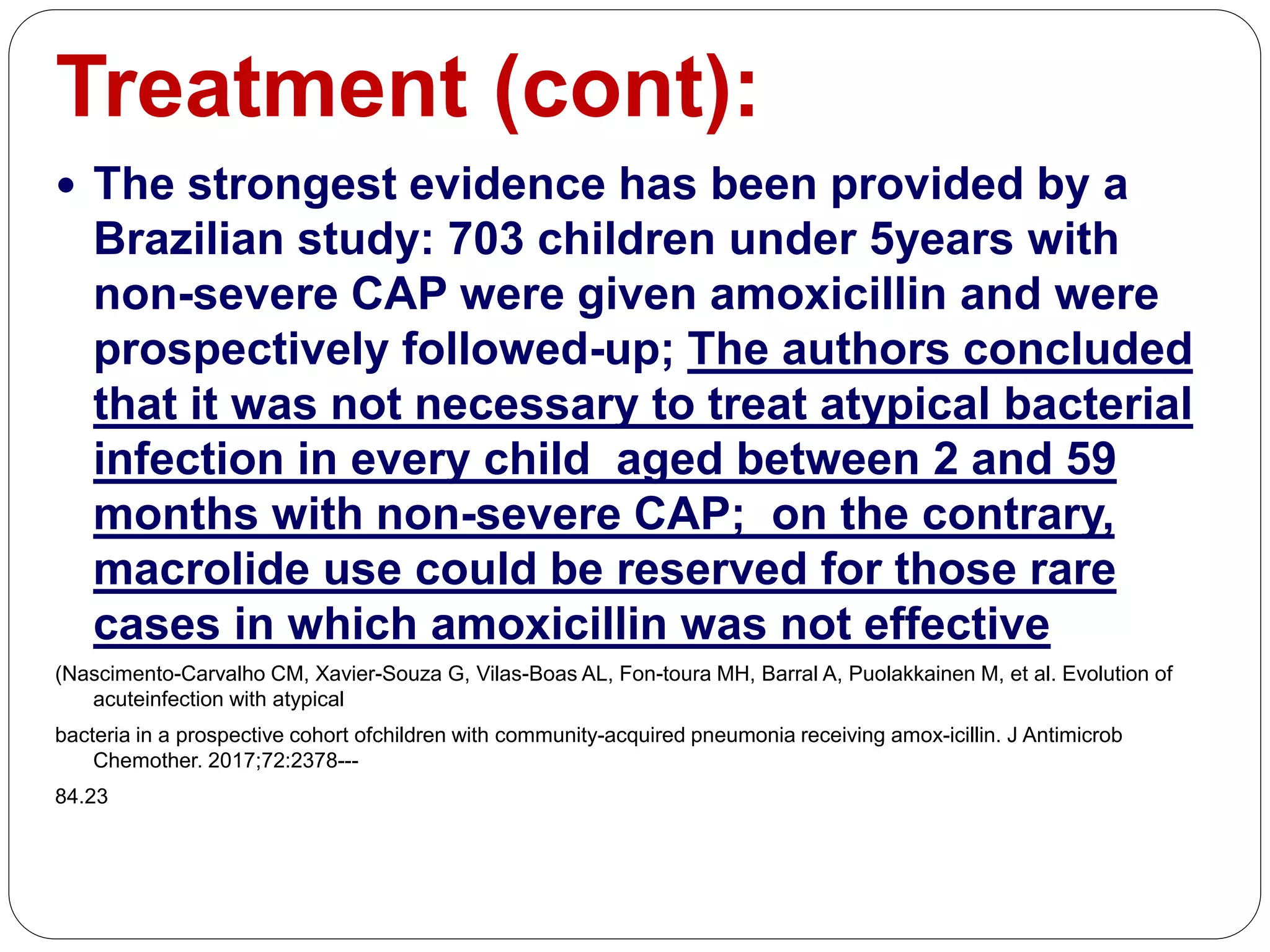 Pediatric community acquired pneumonia | PPSX