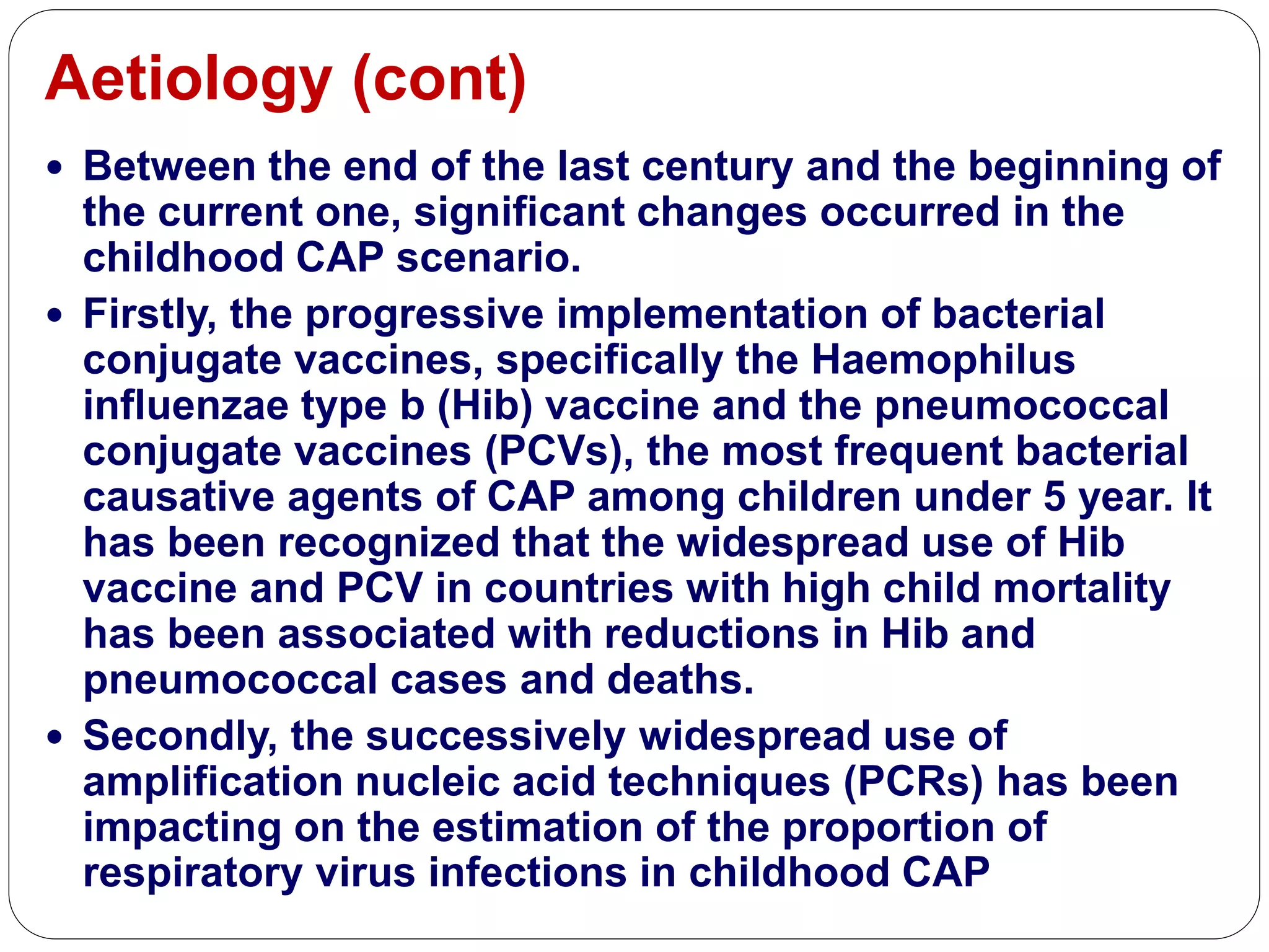 Pediatric community acquired pneumonia | PPSX