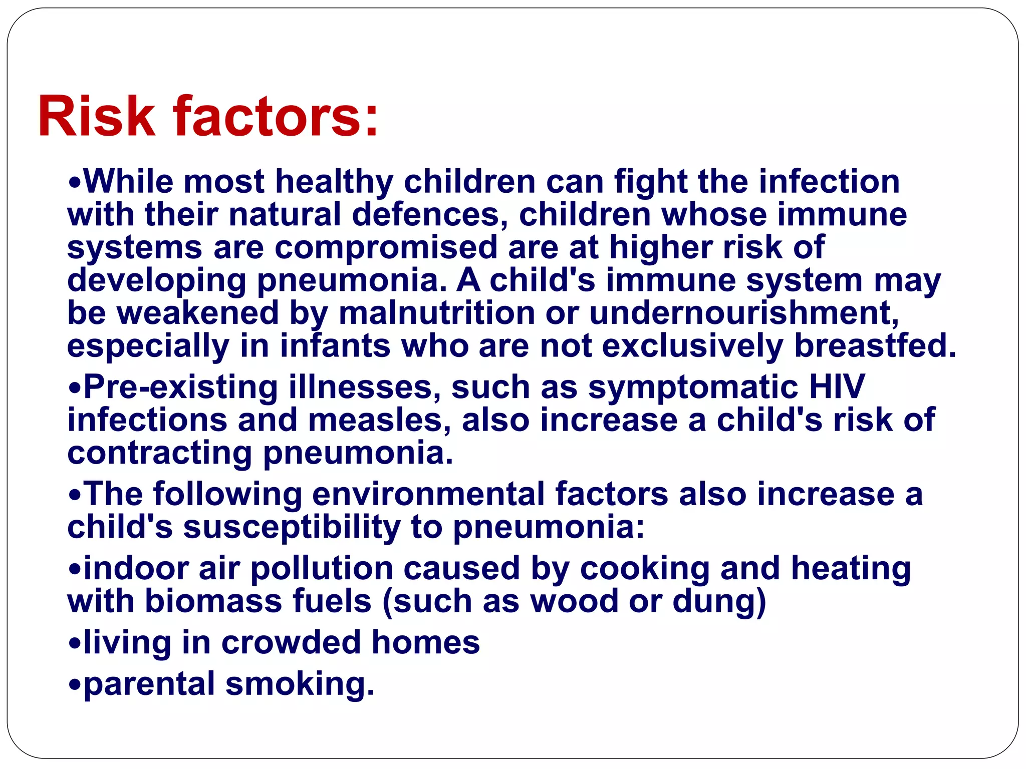 Pediatric community acquired pneumonia | PPSX