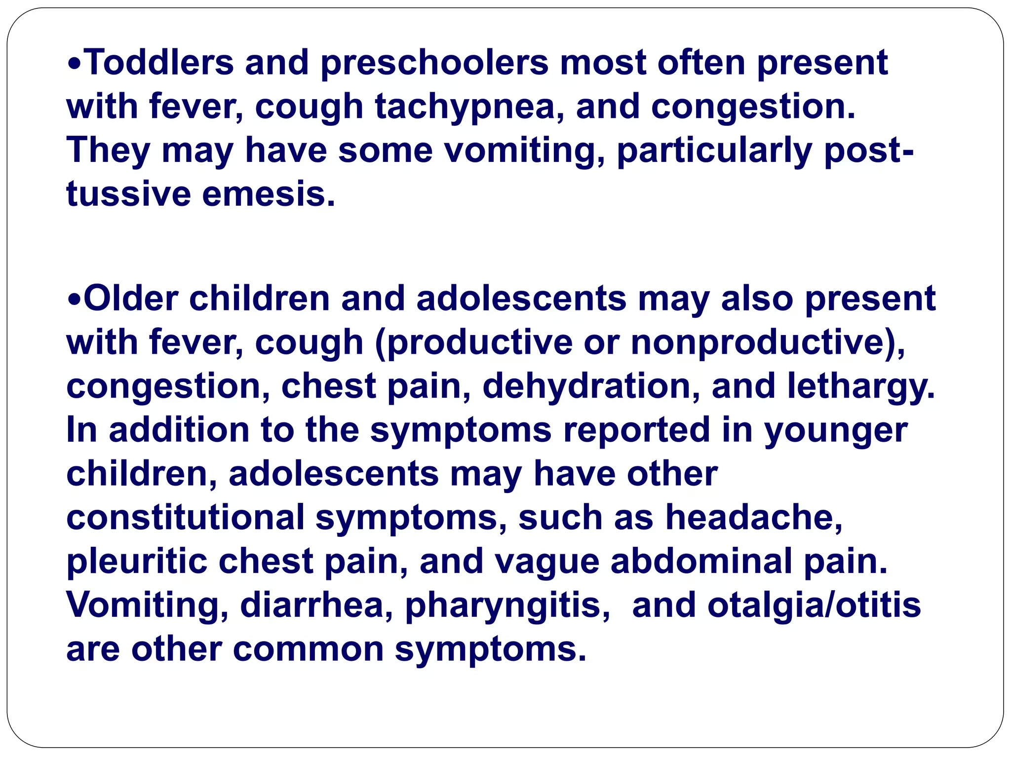 Pediatric community acquired pneumonia | PPSX