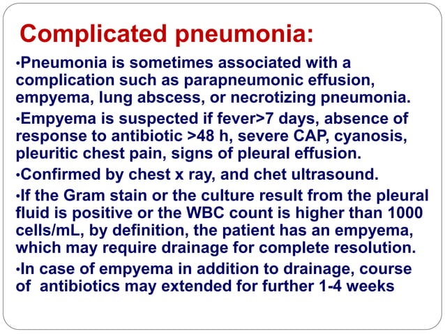 Pediatric community acquired pneumonia | PPSX