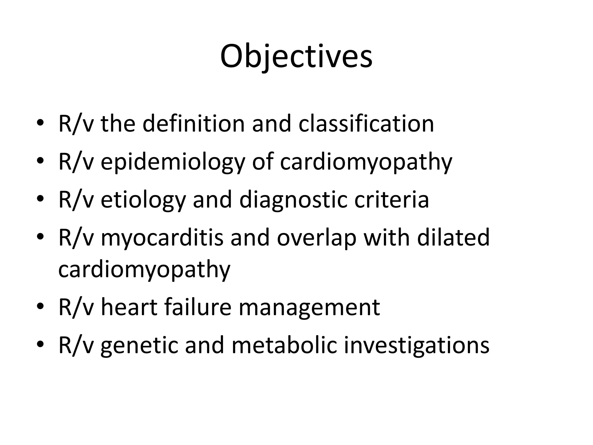 Pediatric cardiomyopathy | PPTX