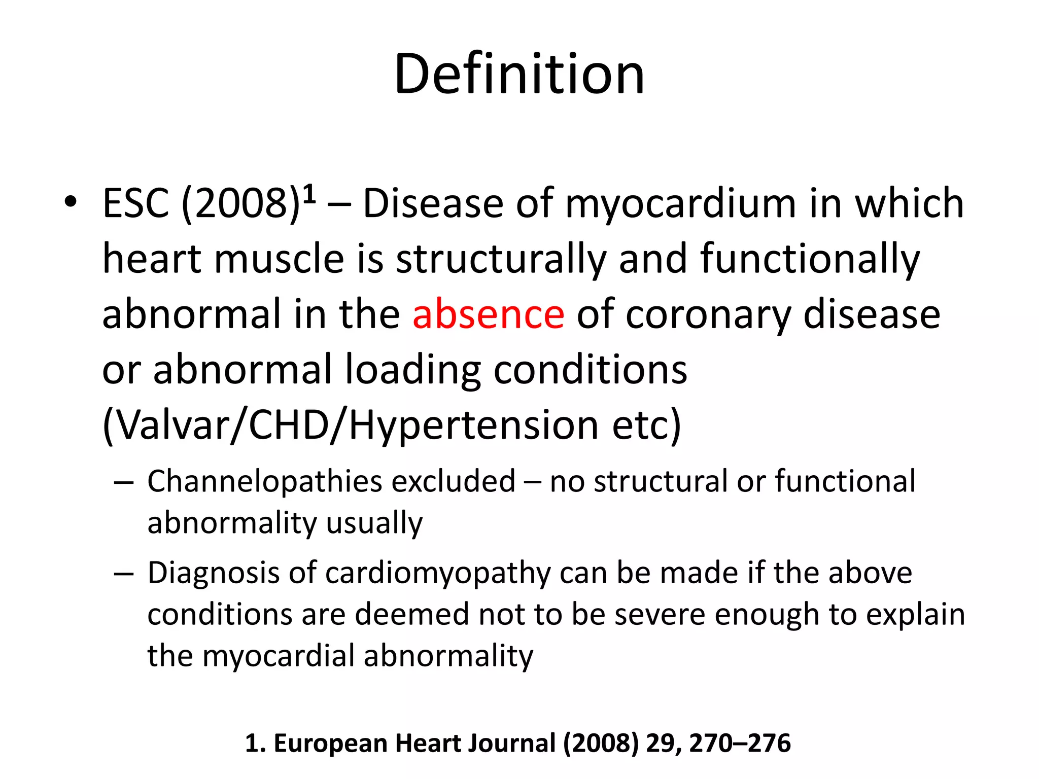 Pediatric cardiomyopathy | PPTX