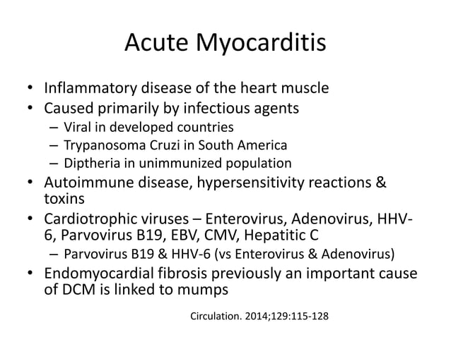 Pediatric cardiomyopathy | PPTX