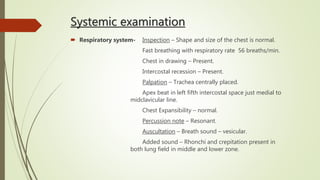 Pediatric case presentation (congenital heart disease- PDA) | PPTX