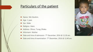 Pediatric case presentation (congenital heart disease- PDA) | PPTX