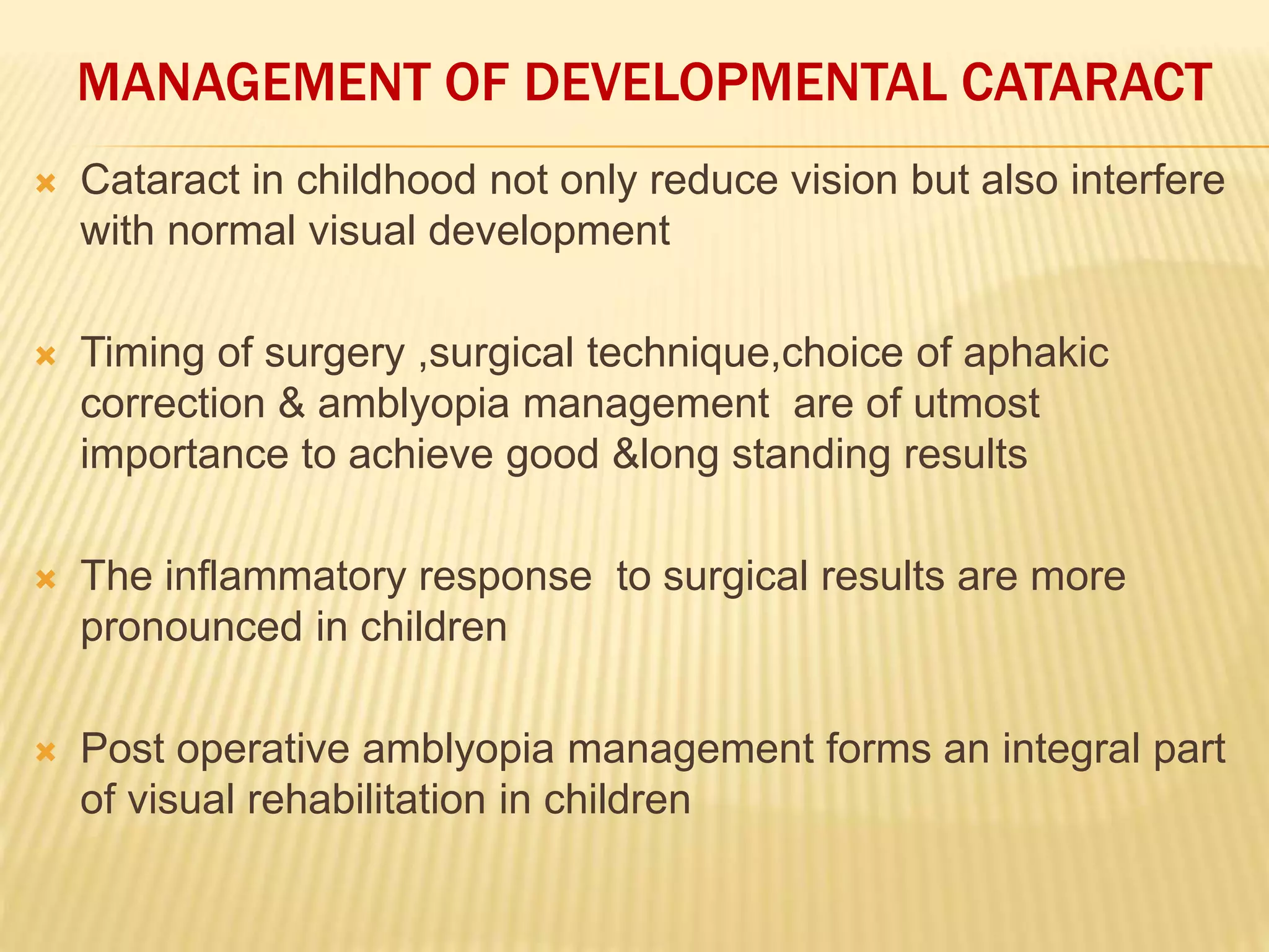 Pediatric cataract | PPTX