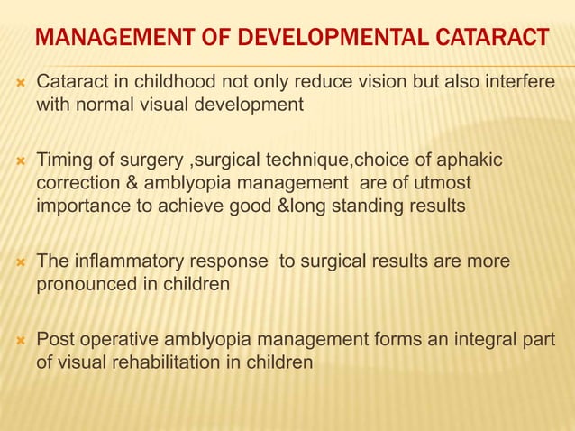Pediatric cataract | PPTX | Eye and Vision Conditions | Diseases and ...