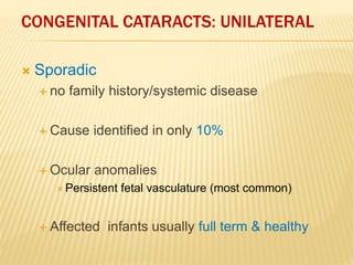 Pediatric cataract | PPTX