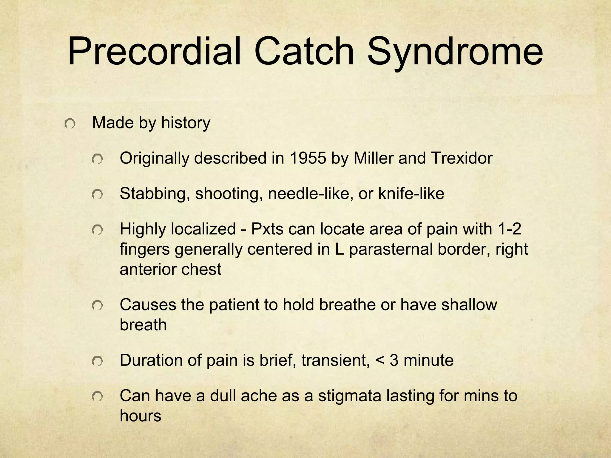 Pediatric chest pain | PPTX