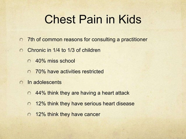 Pediatric chest pain | PPTX
