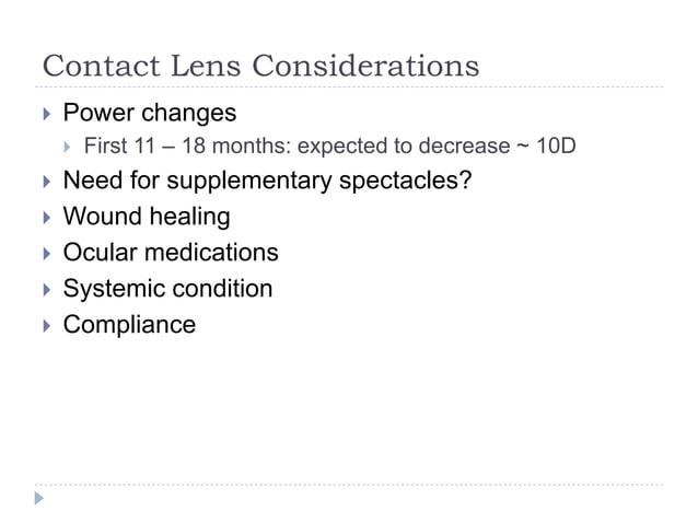 Contact Lenses Management in Pediatrics | PPTX | Eye and Vision ...