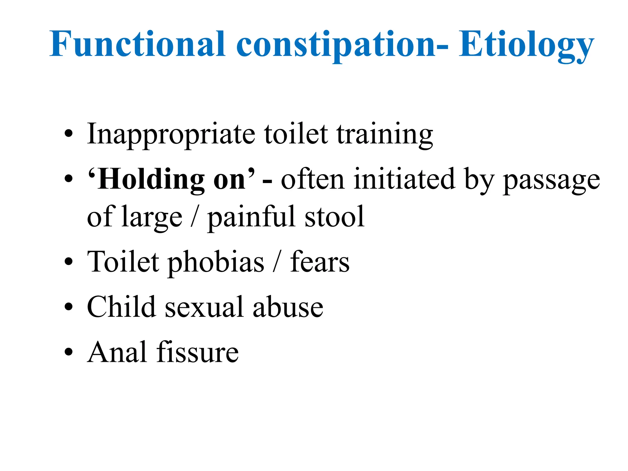 Pediatric Constipation | PPT